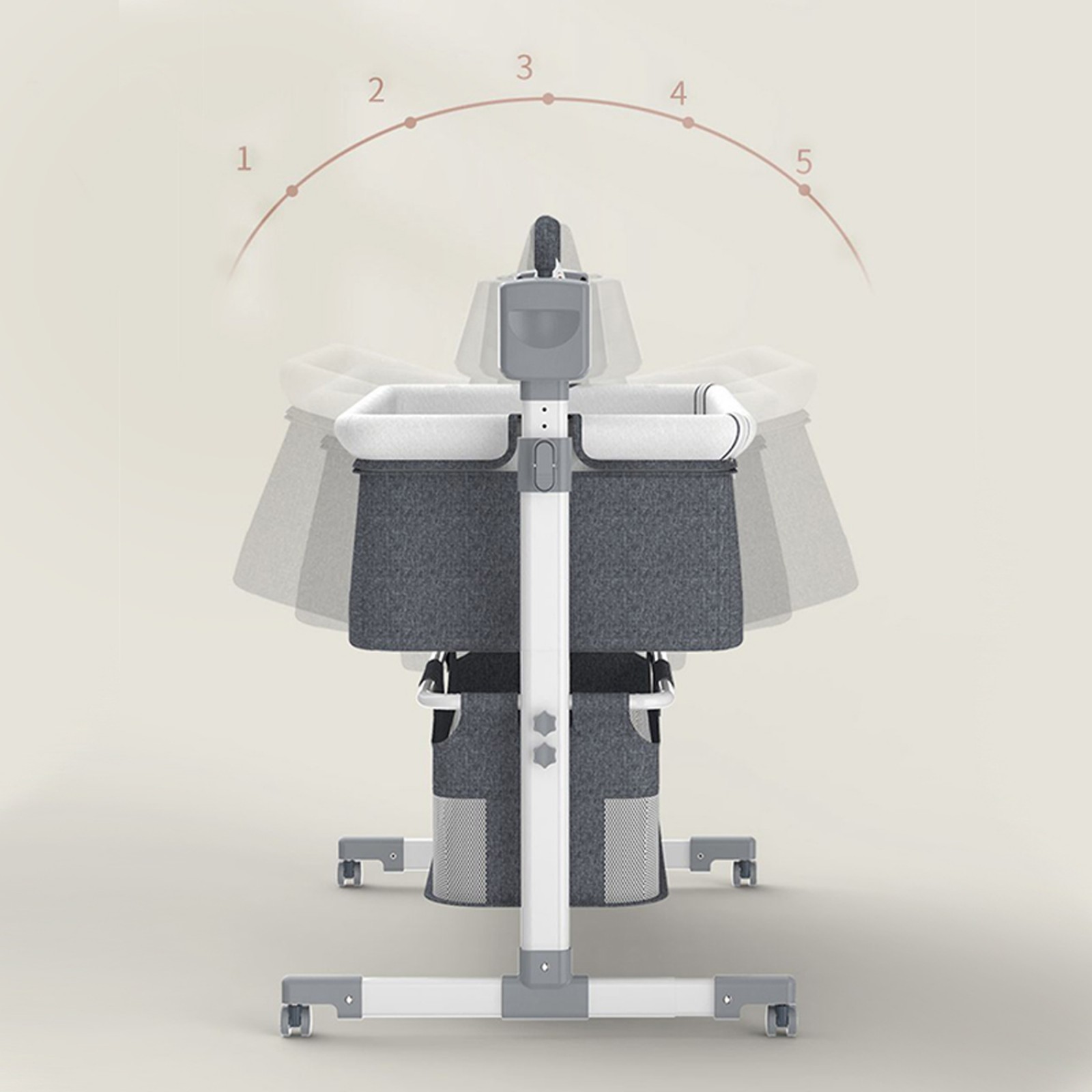 Steanny Baby Bed Electric Rocking Crib | Automatic Cradle Newborn ...