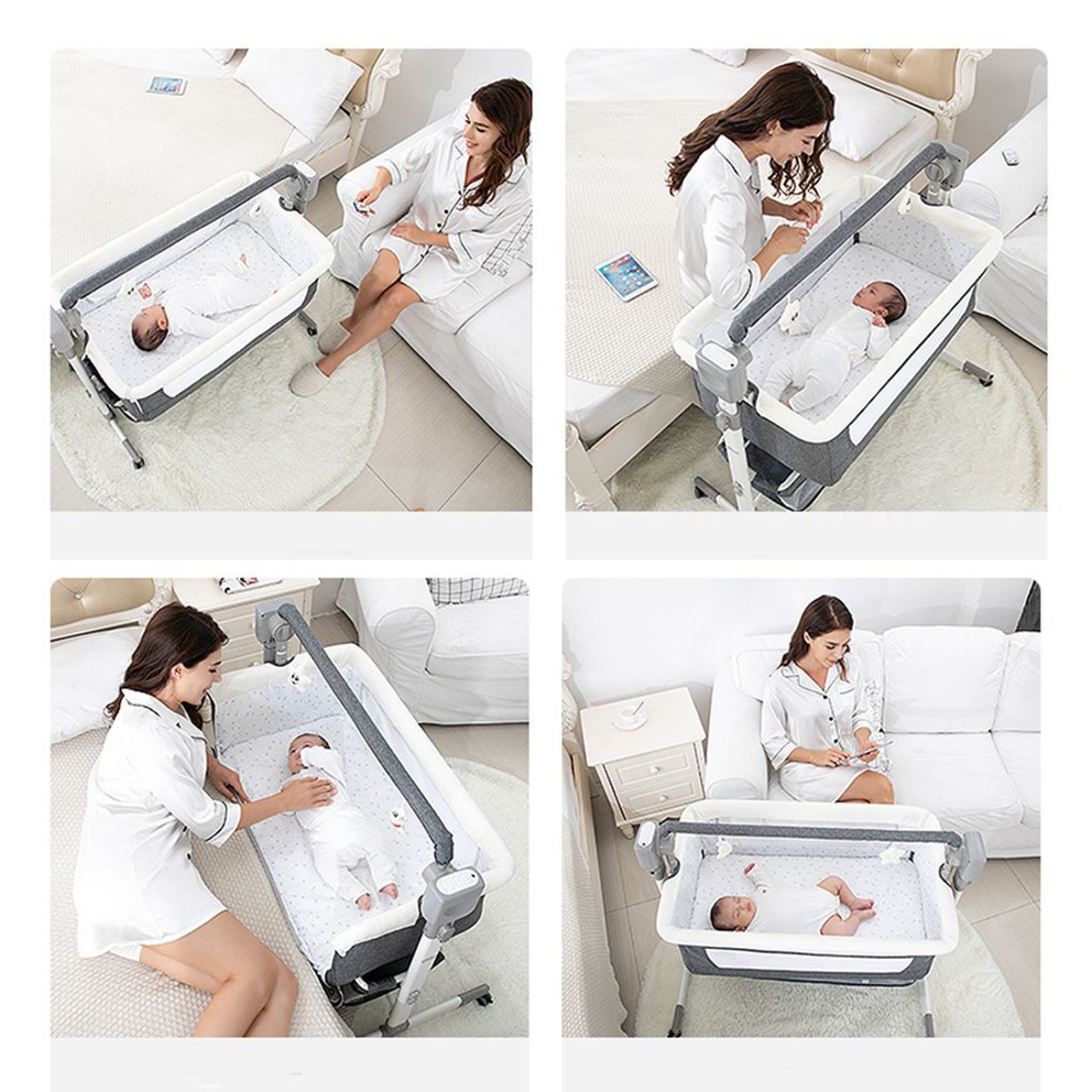Steanny Baby Bed Electric Rocking Crib | Automatic Cradle Newborn ...