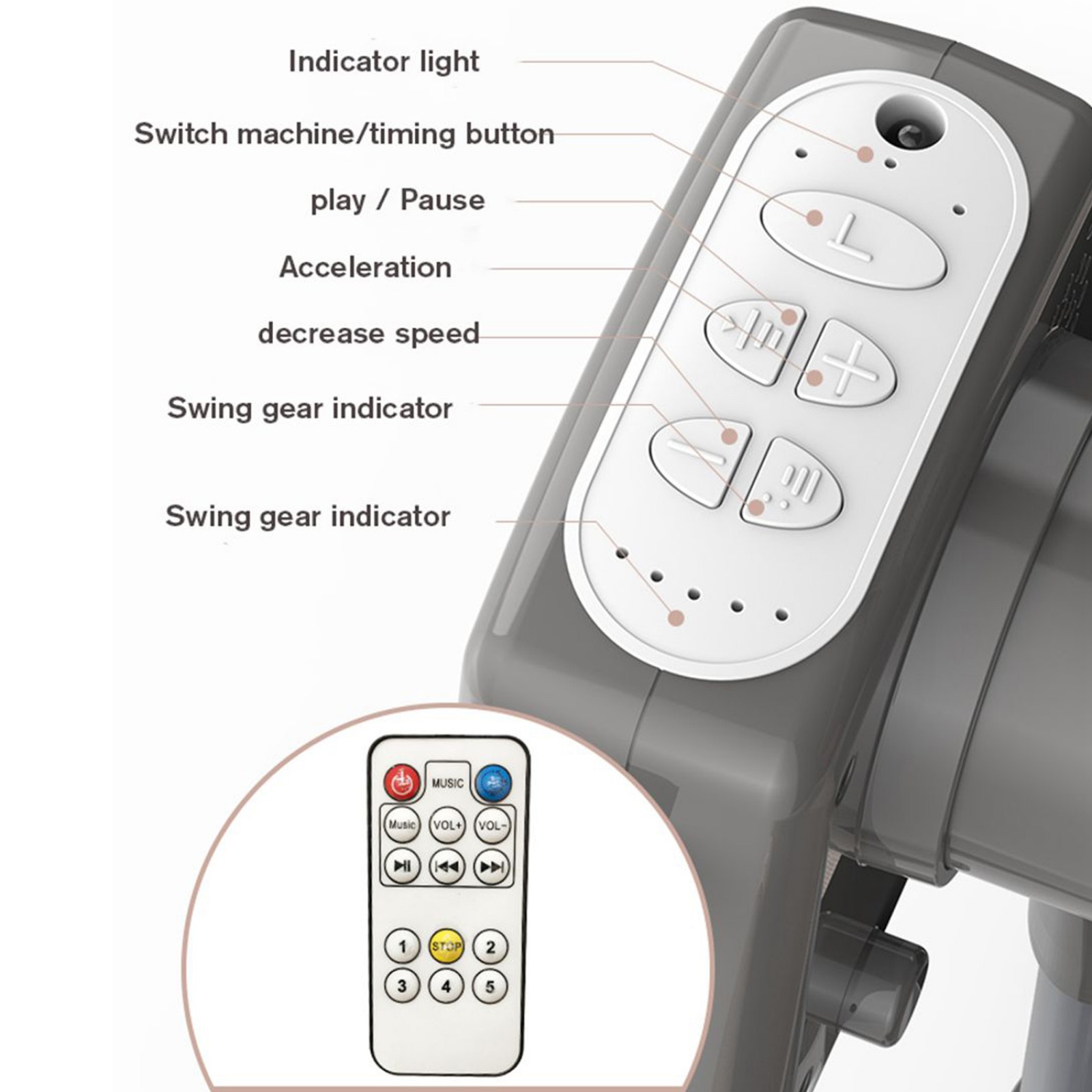 Steanny Baby Bed Electric Rocking Crib | Automatic Cradle Newborn ...