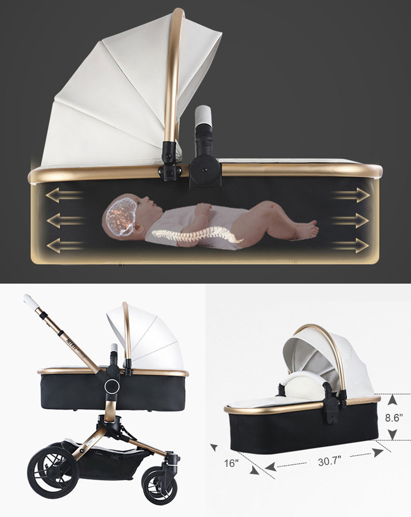 Buy AULON™ 360° Rotation 3-in-1 Baby Stroller Combo Car Seat Travel ...