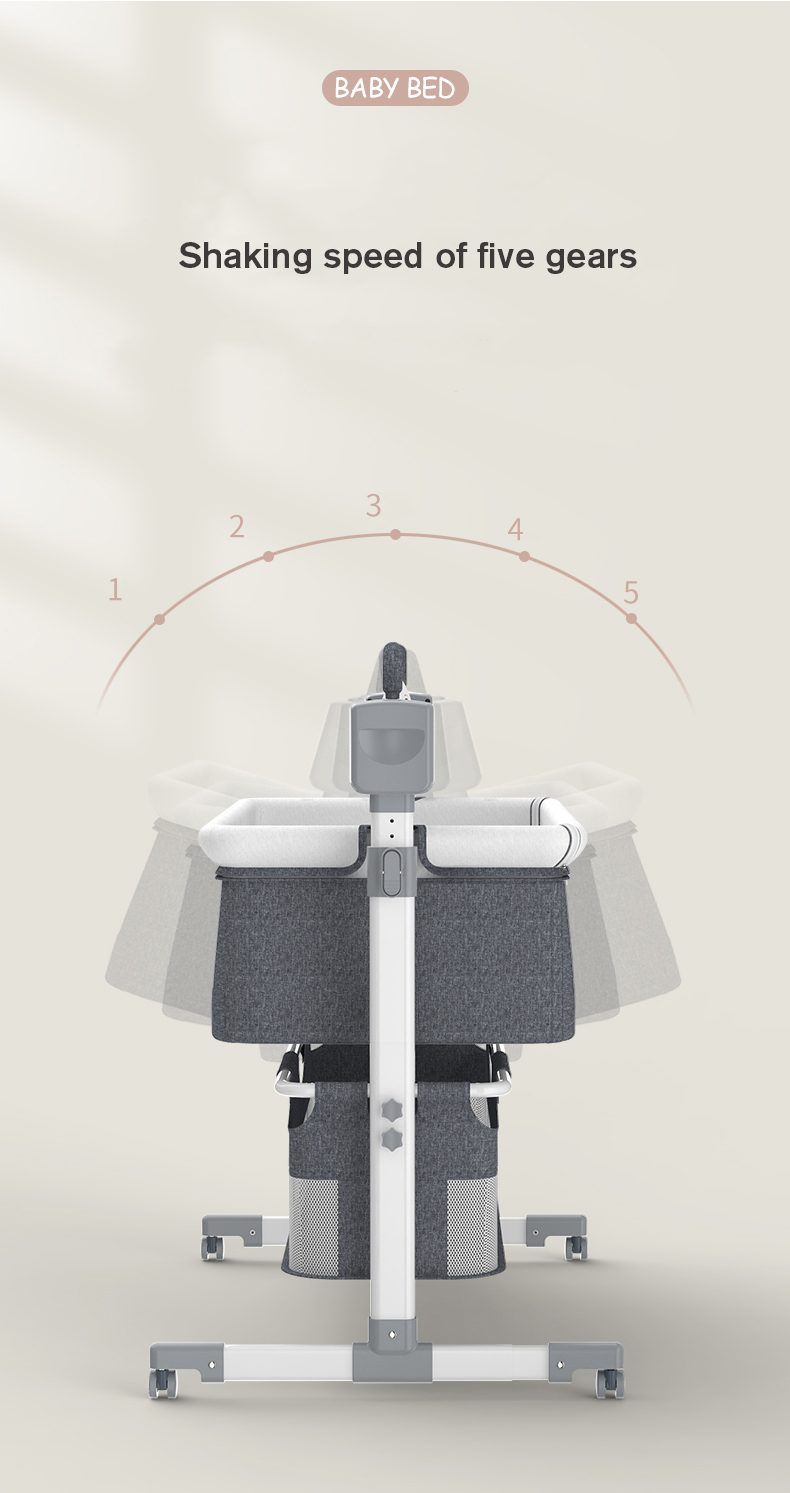 Steanny Baby Bed Electric Rocking Crib | Automatic Cradle Newborn ...