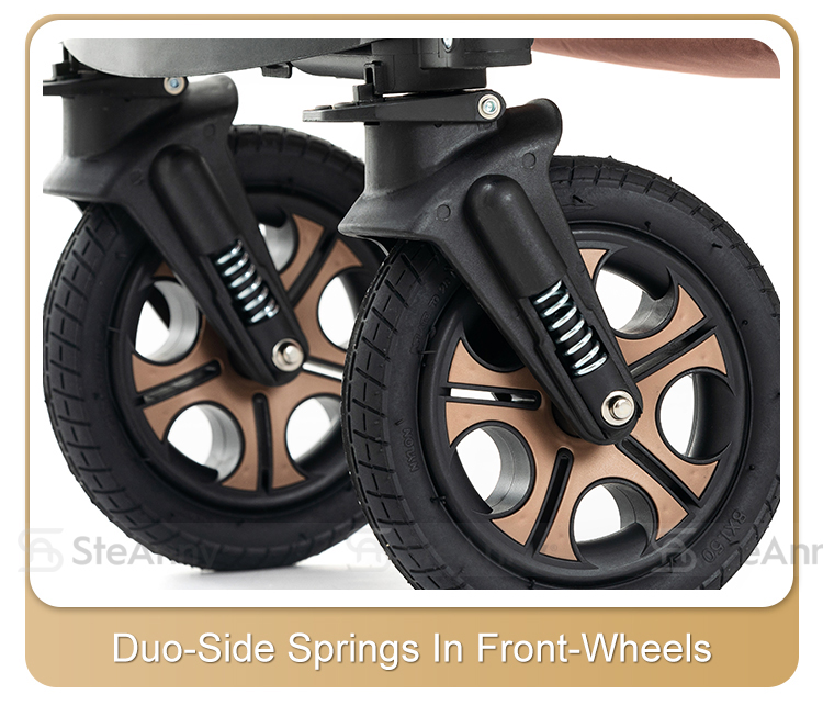 Steanny 5-IN-1 Baby Stroller Travel System Pram With Car Seat and Base ...