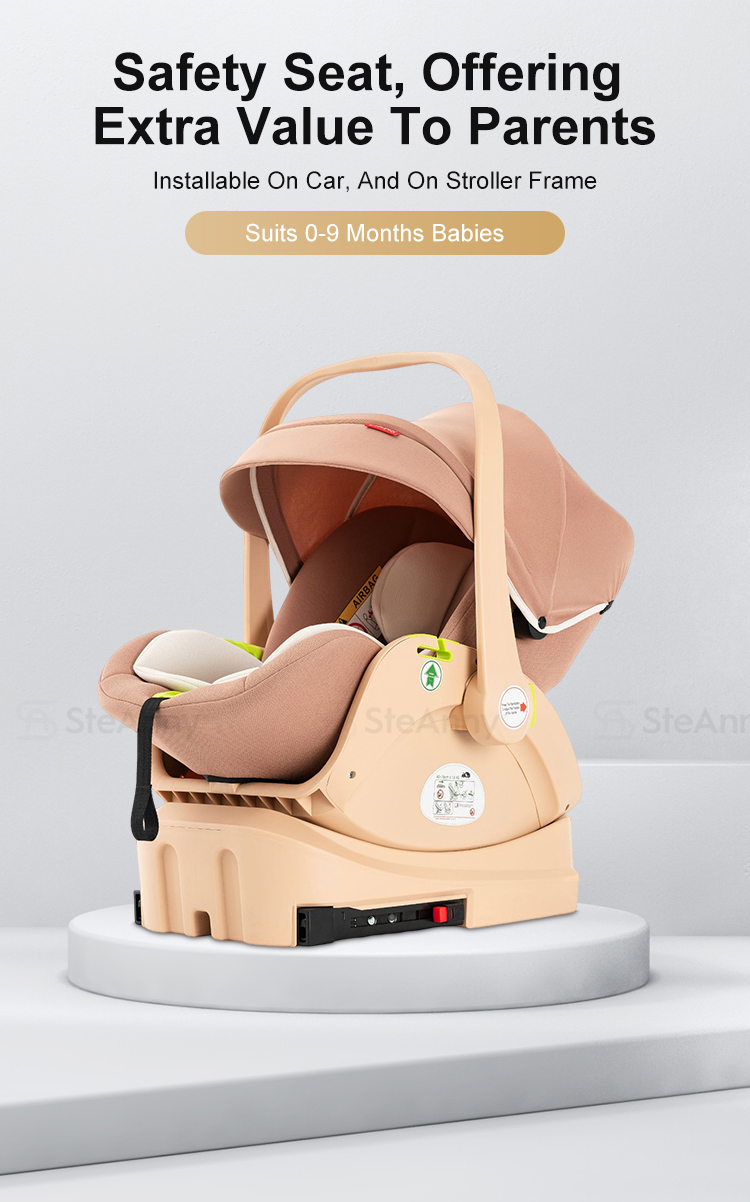 Steanny 5-IN-1 Baby Stroller Travel System Pram With Car Seat and Base ...